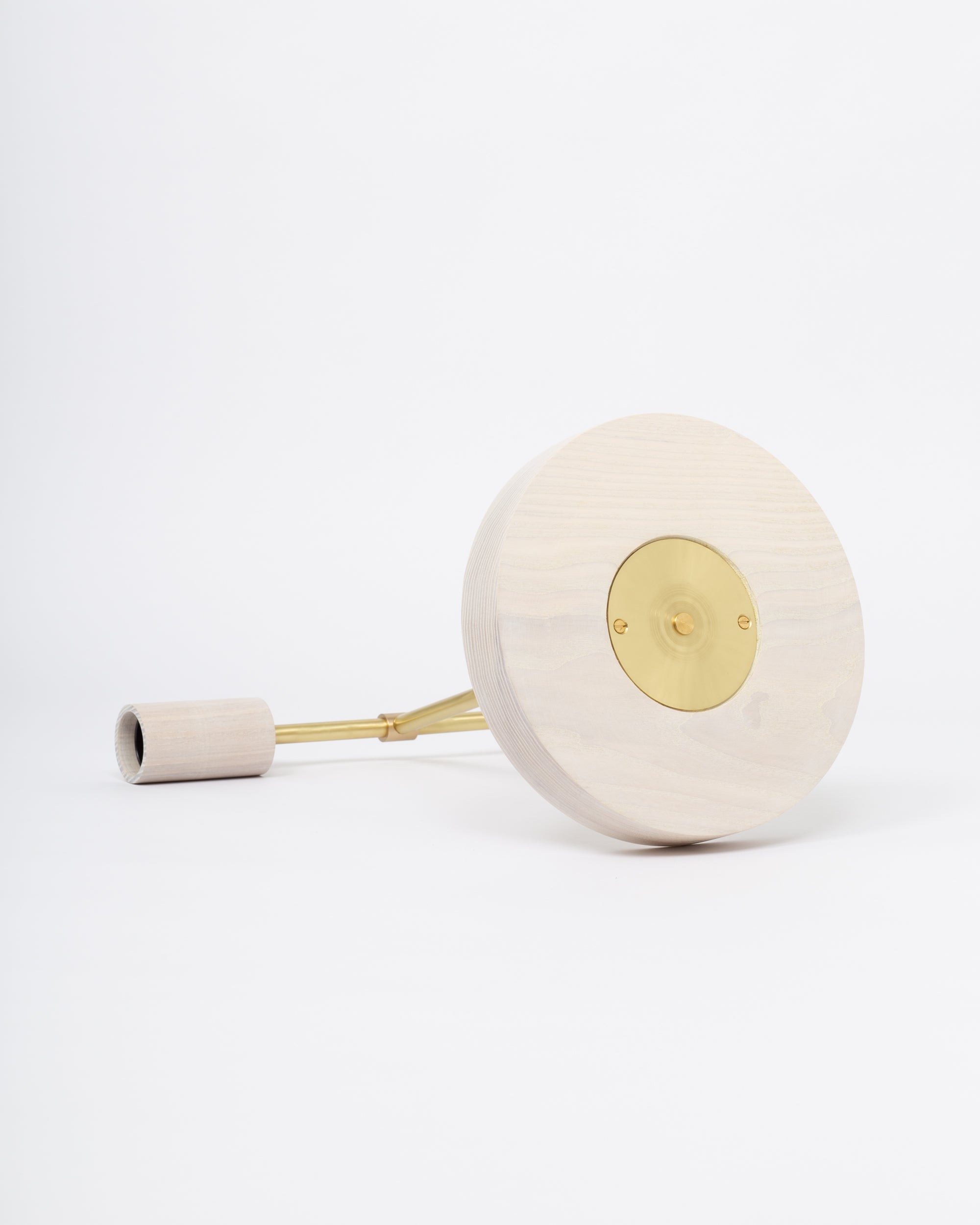 Oslo White Ash Double Sphere Dim To Warm Table Lamp – alex booker studio